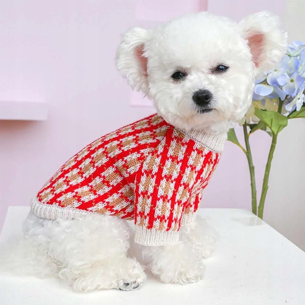 Petinio Stylowy Sweter Dla Psa W Czerwona Kratę Luca S 31018886 - Ceny ...
