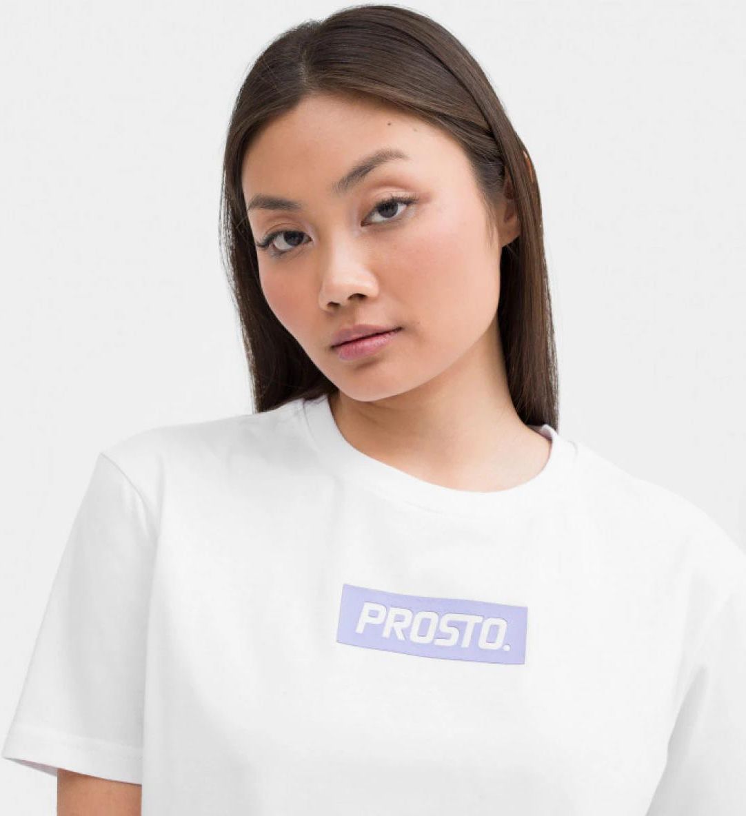 Damski t-shirt z nadrukiem PROSTO Classy - biały - Ceny i opinie - Ceneo.pl