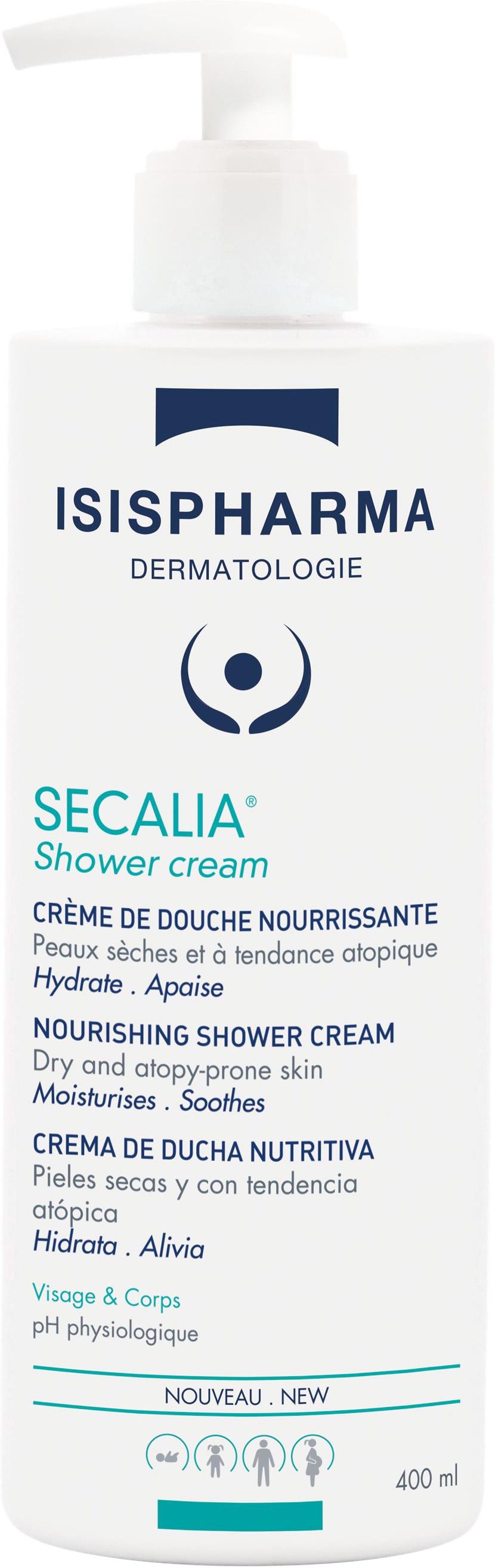 Isis pharma Secalia Shower Cream Odżywczy Krem Pod Prysznic Do Twarzy I ...