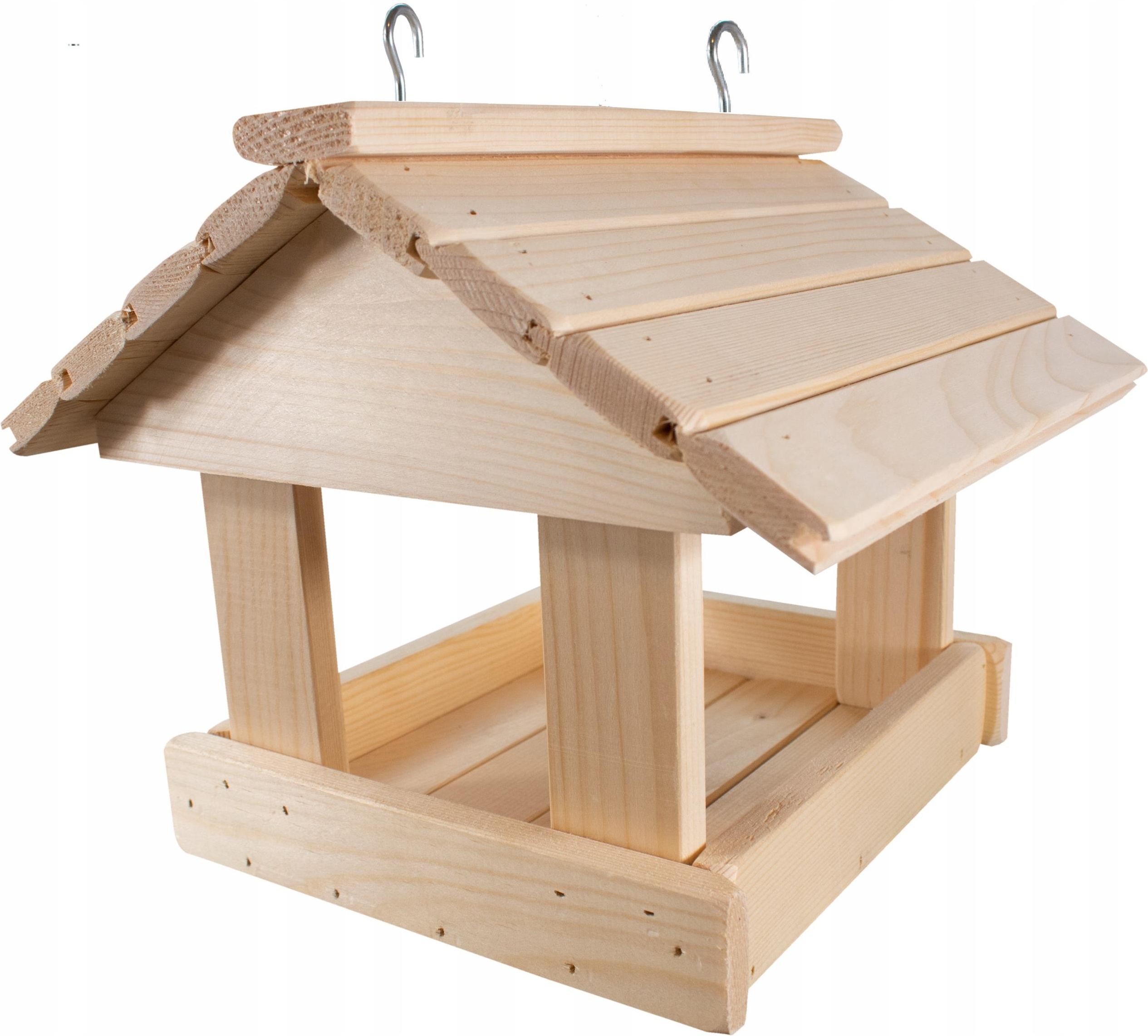Solidny Drewniany Karmnik Dla Ptaków Karmik - Ceny i opinie - Ceneo.pl