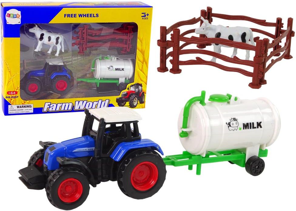 Leantoys Zestaw Farma Traktor Zbiornik Na Mleko Krowa 1:64 - Ceny i ...