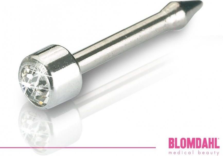 Blomdahl Kolczyk Do Przekłuwania Nosa Short Mini Bezel Crystal 3mm 1szt ...