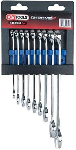 Ks Tools Chromeplus Zestaw Kluczy Plasko-Oczkowych Z Odsadzeniem 9szt. 8-19Mm 5180640 - Opinie i ...