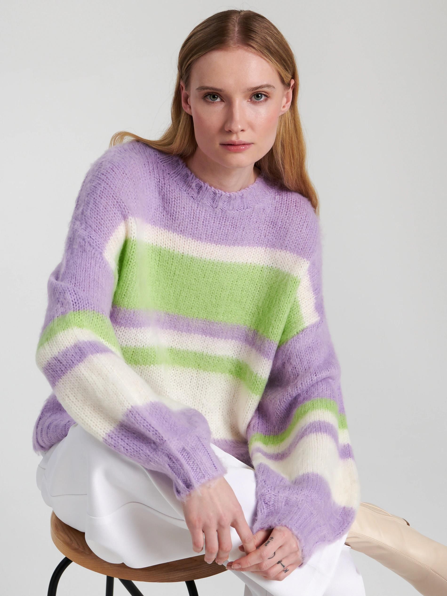 Sinsay - Sweter w paski - Fioletowy - Ceny i opinie - Ceneo.pl