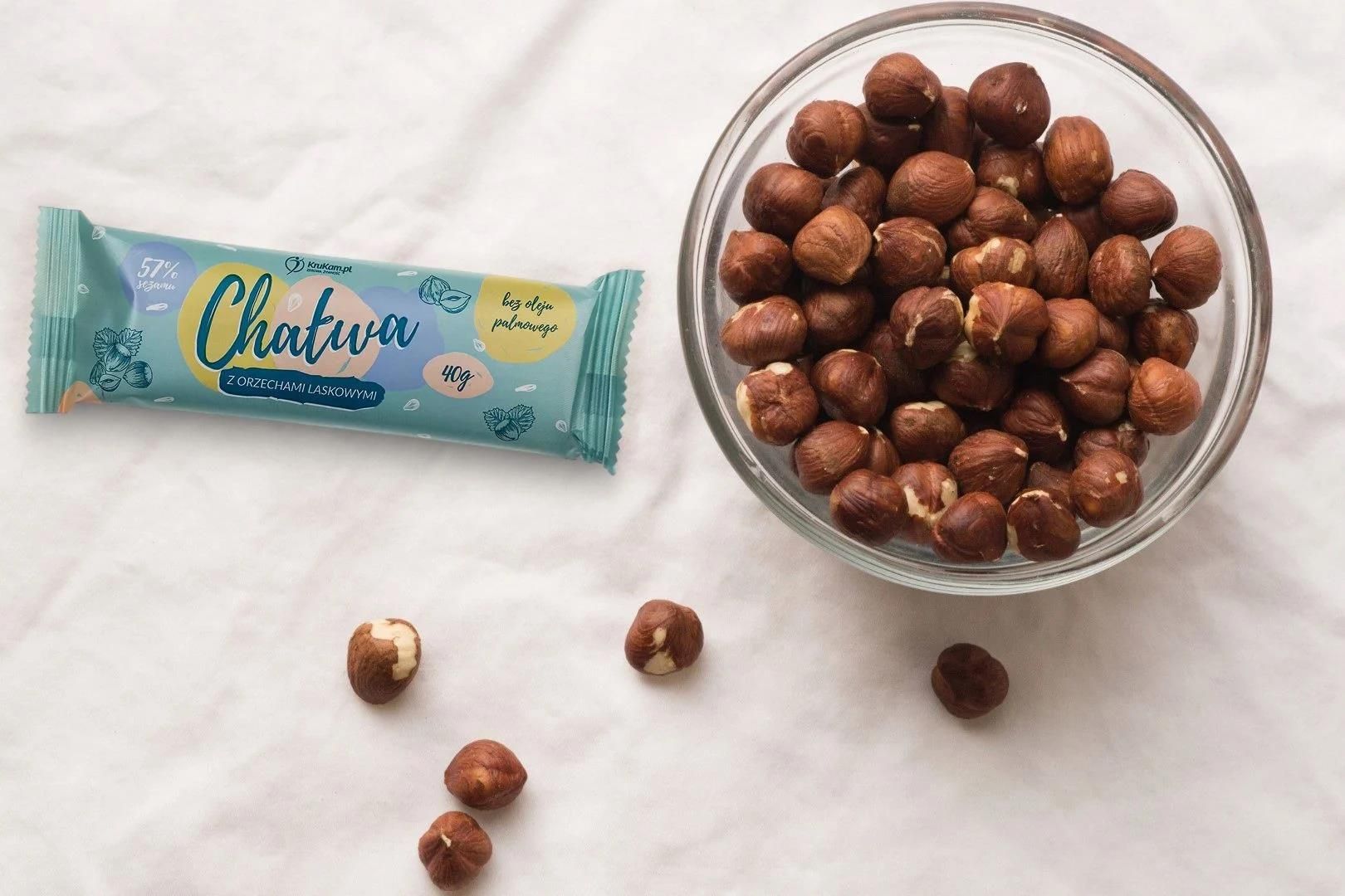 Baton Chałwowy - Z Orzechami Laskowymi - 40g - Ceny i opinie - Ceneo.pl