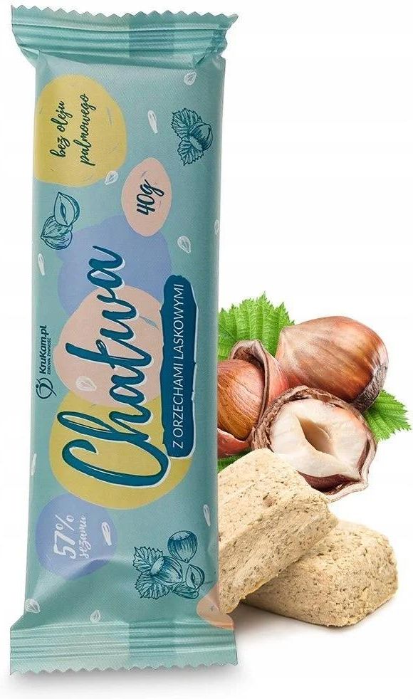 Baton Chałwowy - Z Orzechami Laskowymi - 40g - Ceny i opinie - Ceneo.pl