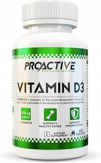 Proactive Vitamin D3 4000ui 120tabl - Opinie i ceny na Ceneo.pl
