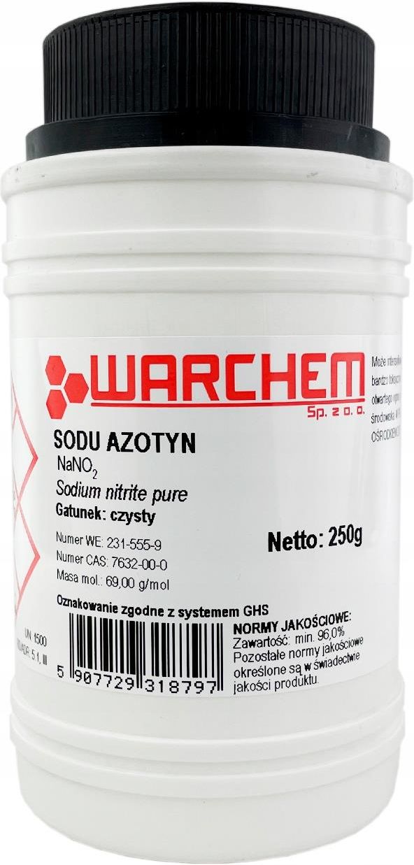 Warchem Azotyn Sodu (E250) Czysty 250G - ceny i opinie - Ceneo.pl