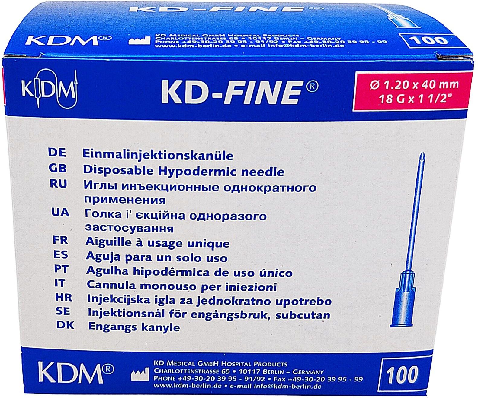 Drobne akcesoria medyczne Kd Medical Igła Do Pobierania Leków Kd Fine ...
