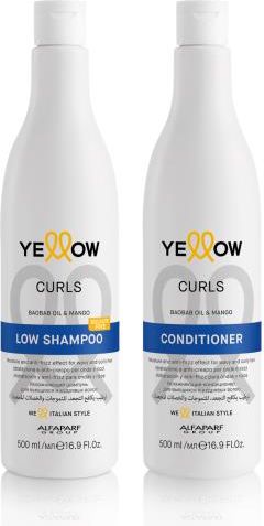 Yellow Curls Zestaw Szampon 500ml Odżywka 500ml Do Włosów Kręconych I ...