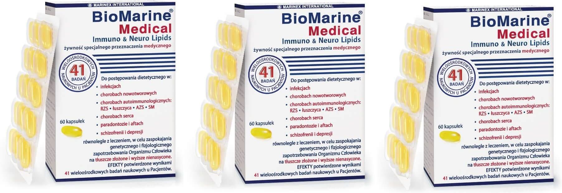 Marinex Biomarine Medical Immuno Neuro Lipids (Epa, Dha I Omega-3) 3X60 ...