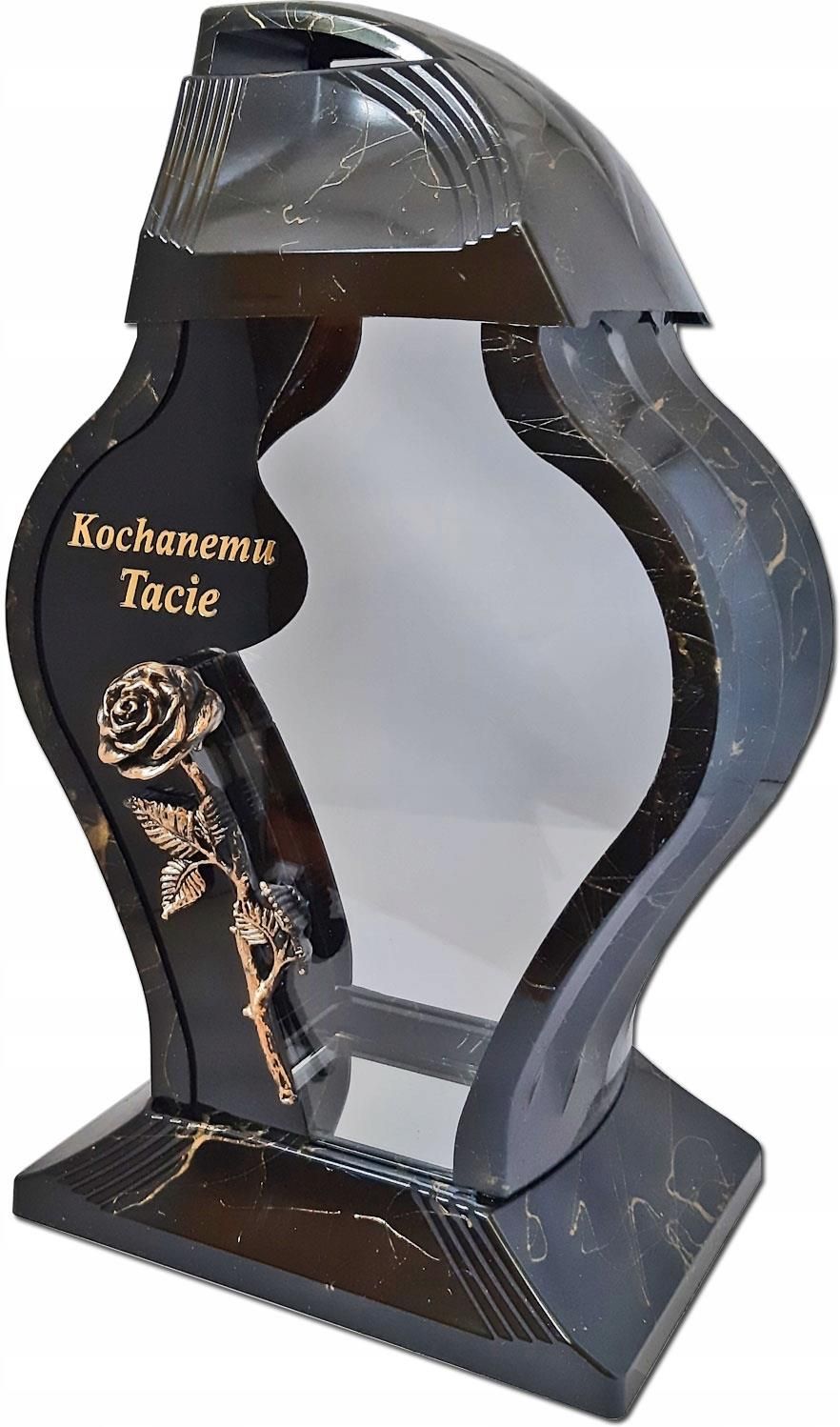 Znicz Tata Tacie Far Czarno Złoty Marmur - Ceny i opinie - Ceneo.pl