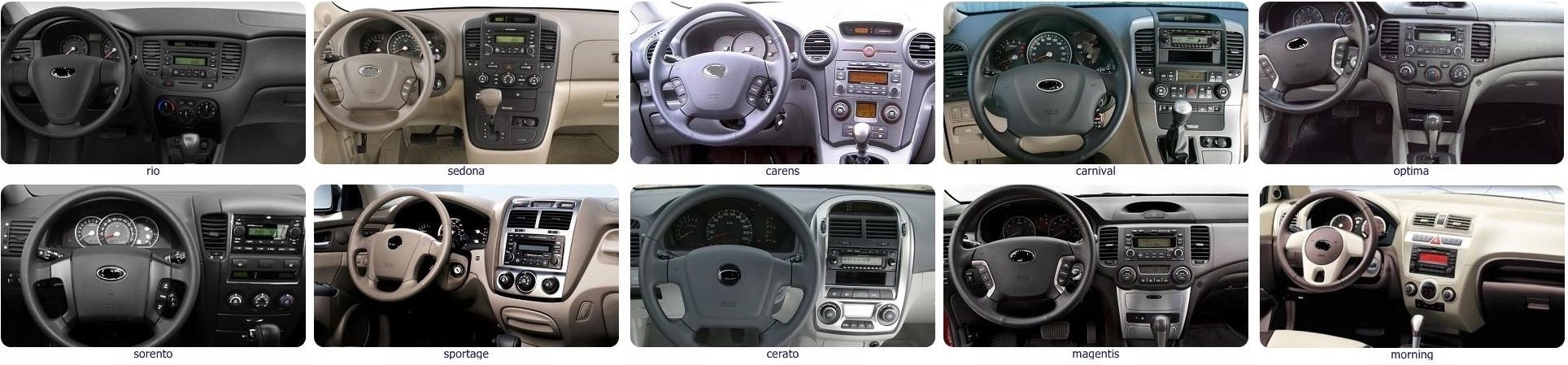 Radioodtwarzacz samochodowy Smart-Auto Kia Spectra I 2003-2009 Android ...