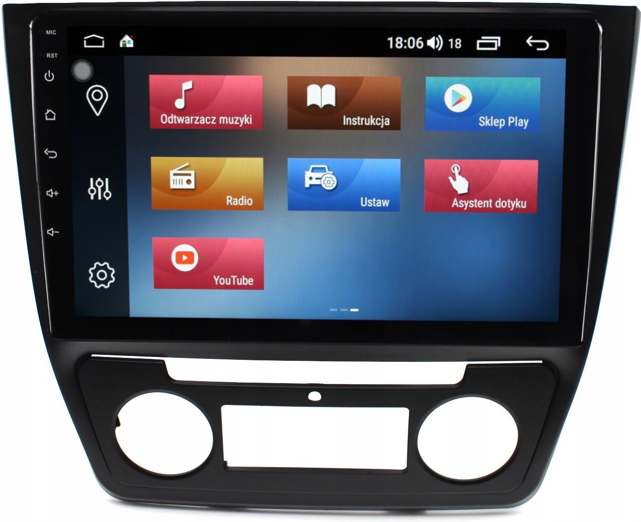 Radioodtwarzacz samochodowy Smart-Auto Skoda Yeti 2014-2018 Android ...