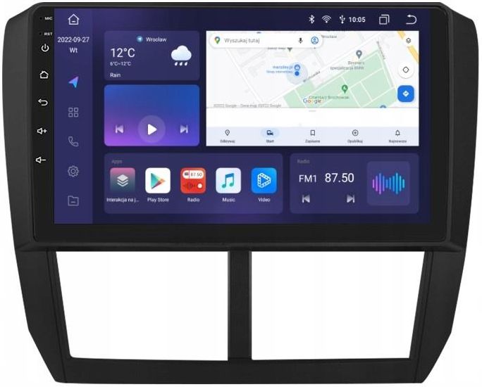 Radioodtwarzacz samochodowy Marsdev 2Din Android Subaru Wrx Sti Dsp ...