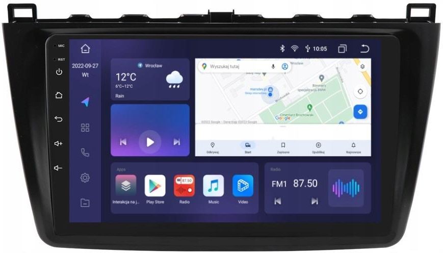 Radioodtwarzacz samochodowy Marsdev Android Mazda 6 II 3/32Gb Dsp ...