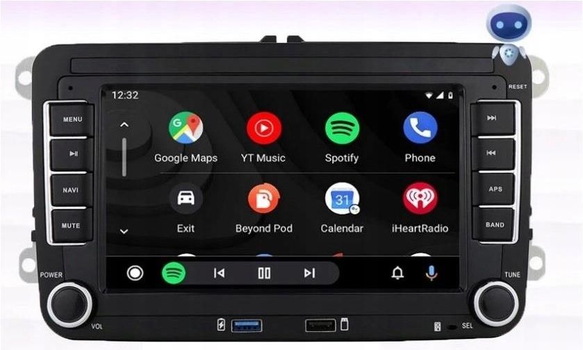 Radioodtwarzacz samochodowy Vwtech 2 Din Android Vw Passat B6 B7 Golf 5 V 6 (VWTECH857RDS ...