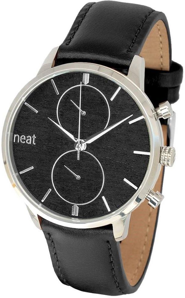Neat Brand Czarny na skórzanym pasku - Zegarki - Ceny i opinie - Ceneo.pl