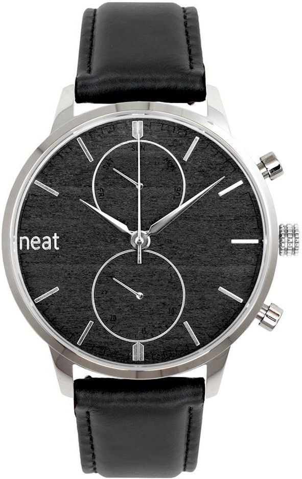 Neat Brand Czarny na skórzanym pasku - Zegarki - Ceny i opinie - Ceneo.pl