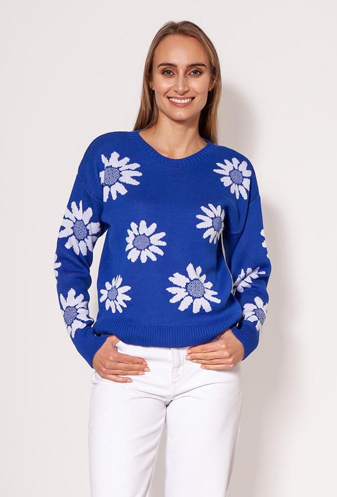 Sweter Damski Model SWE302 Cobalt - MKM - Ceny i opinie - Ceneo.pl