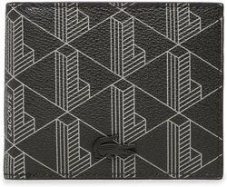 Duży Portfel Męski Lacoste - S Billfold NH3697LX Monogram Noir Gris H45 ...