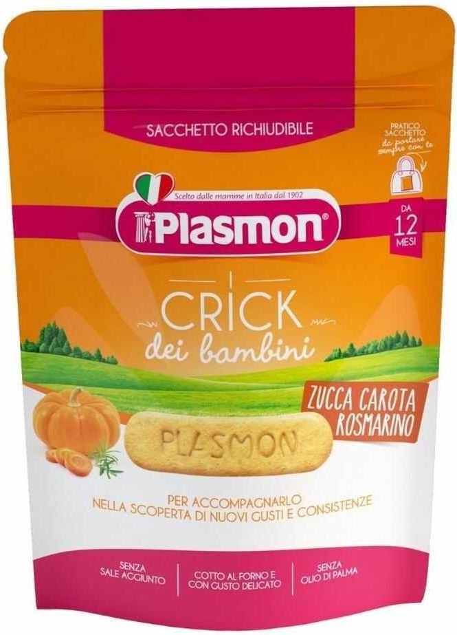 Plasmon Krakersy Z Dynią Marchwią I Rozmarynem 100g - Ceny i opinie ...