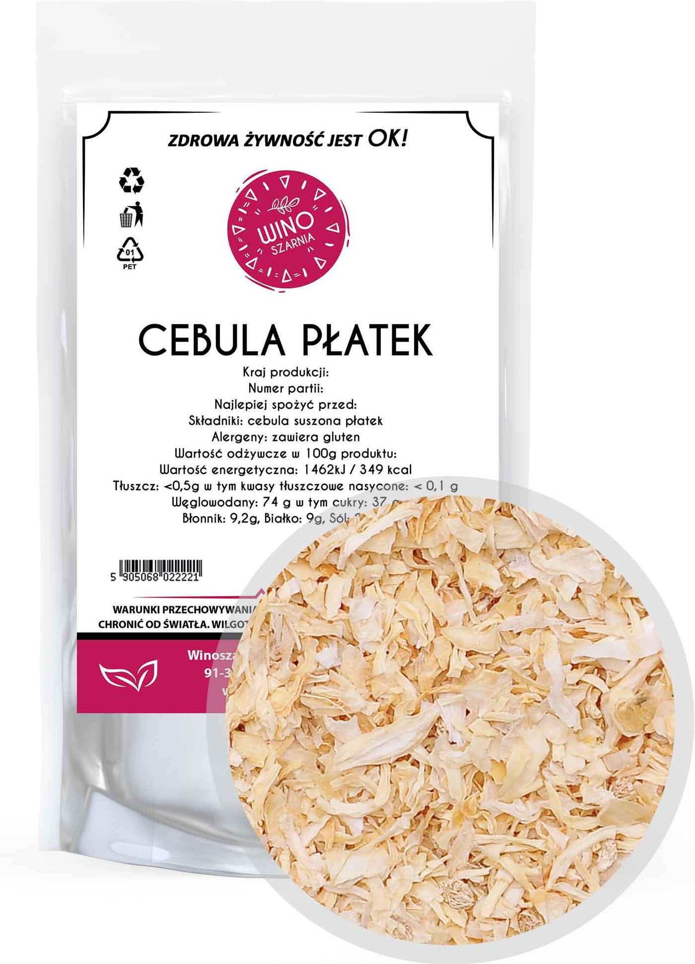 Winoszarnia Cebula Suszona Płatek 100g - Ceny i opinie - Ceneo.pl