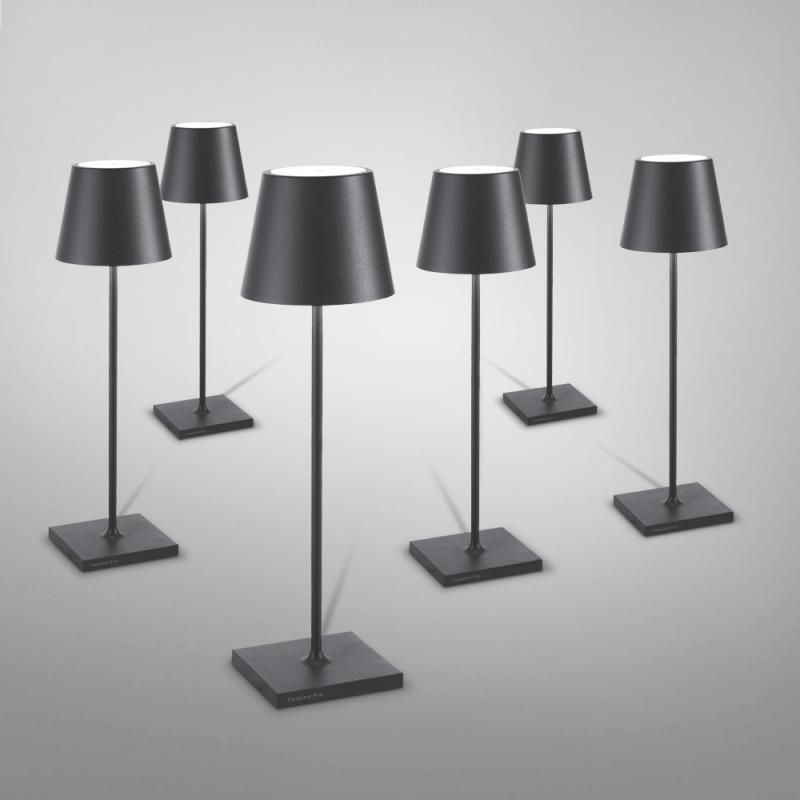 Lampa Zafferano Poldina Pro USB lampa stołowa LED zestaw 6 szt. ze ...