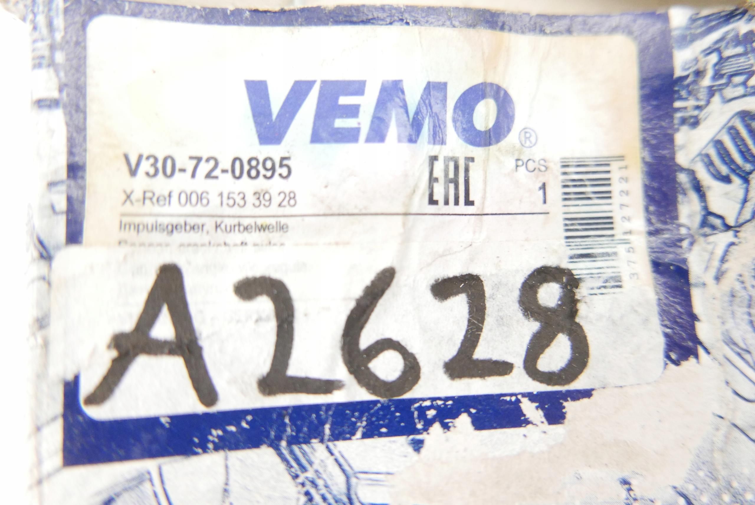 Blok silnika Vemo Czujnik Położenia Wału Smart Fortwo A0061533928 ...