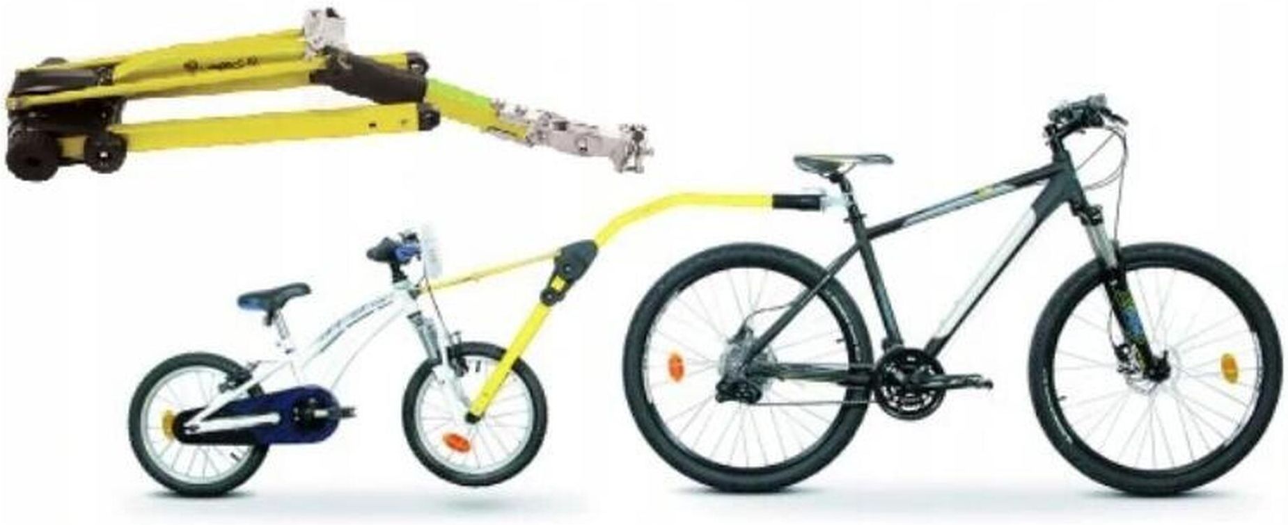 Peruzzo Drążek Holowniczy Do Roweru Trail Angel Mocowany Ramy Żółty ...