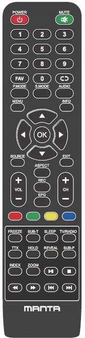 Pilot do telewizora Manta Pilot Tv 24Lha69K Ver.2 Czytaj Opis ...