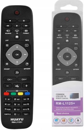 Pilot do telewizora Huayu Uniwersalny Pilot Tv Philips Lcd Rm-L1125+3D ...
