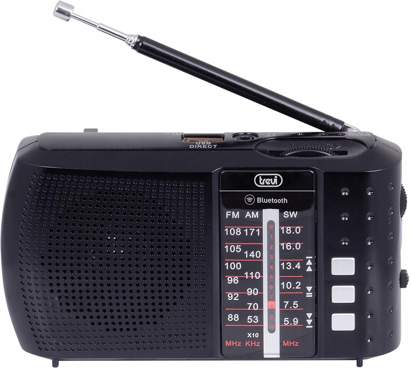 Radio Trevi Przenośne Radio Fm Am Sw Bluetooth Usb Micro Sd ...