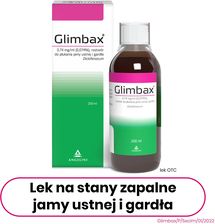 Glimbax roztwór do płukania gardła 200ml - Opinie i ceny na Ceneo.pl