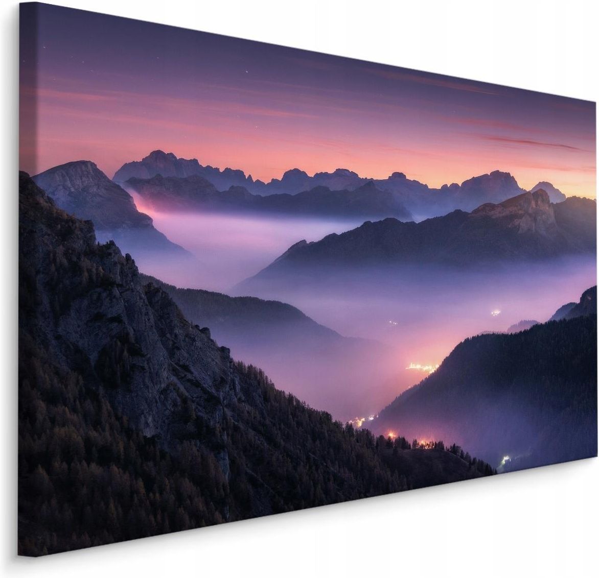 Muralo Obraz Do Biura Góry We Mgle Nocą Pejzaż 3D 40X30 - Opinie i ...