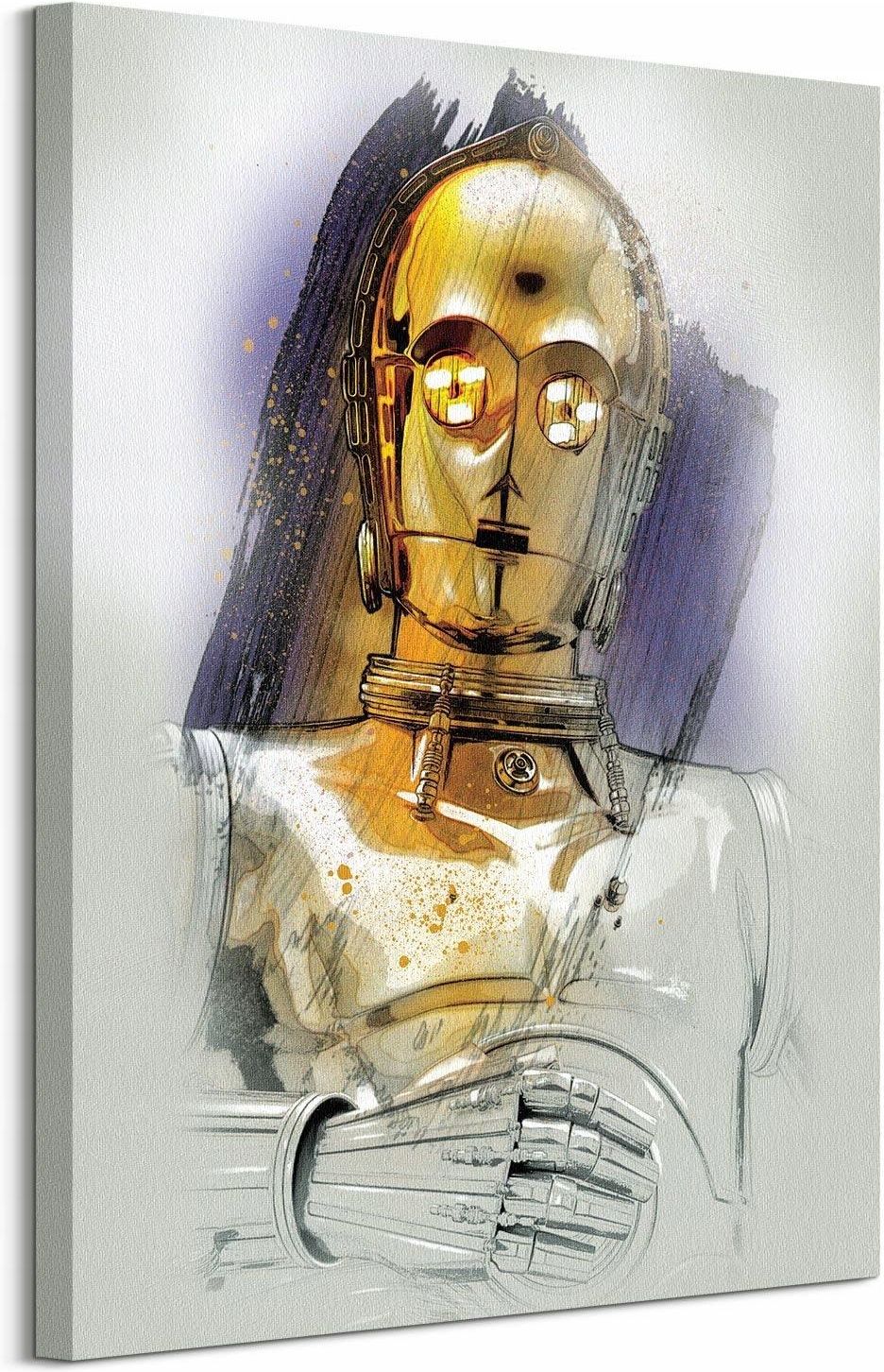 Pyramid International Star Wars The Last Jedi Robot C 3Po Obraz ...