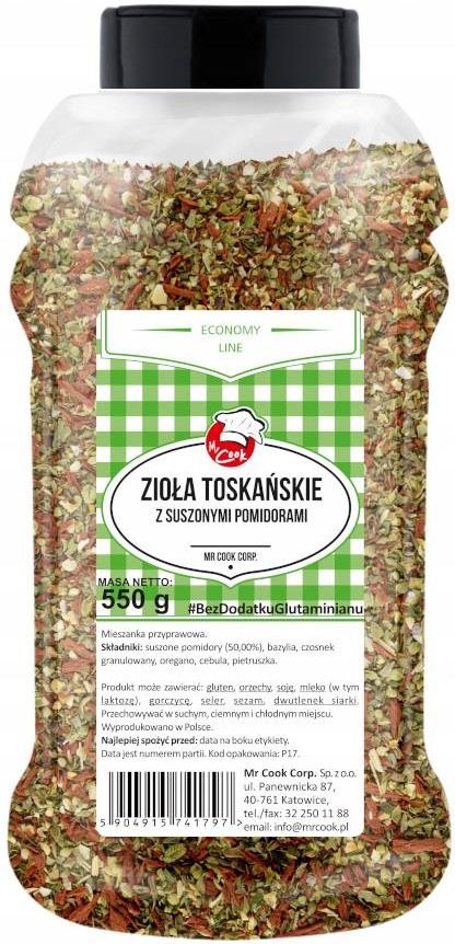 Mr Cook Corp. Zioła Toskańskie Z Pomidorami Suszonymi 550g - Ceny i ...