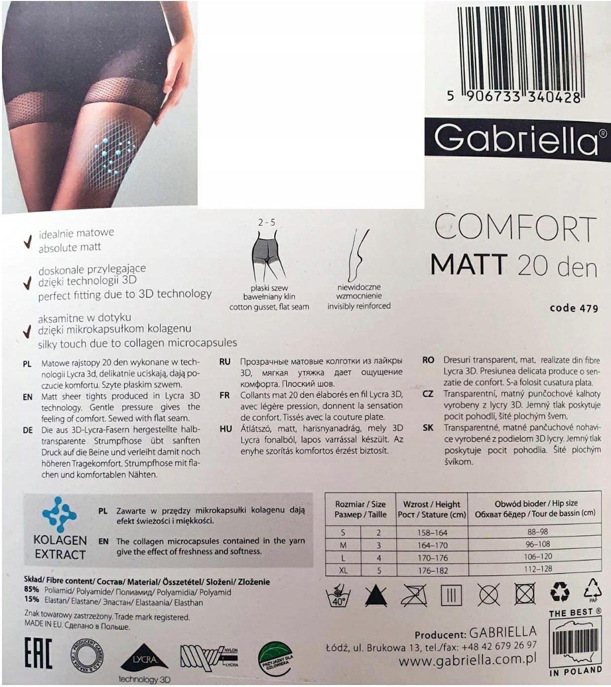 GABRIELLA Comfort Matt Rajstopy 20 DEN k.:MELISA - Ceny i opinie - Ceneo.pl