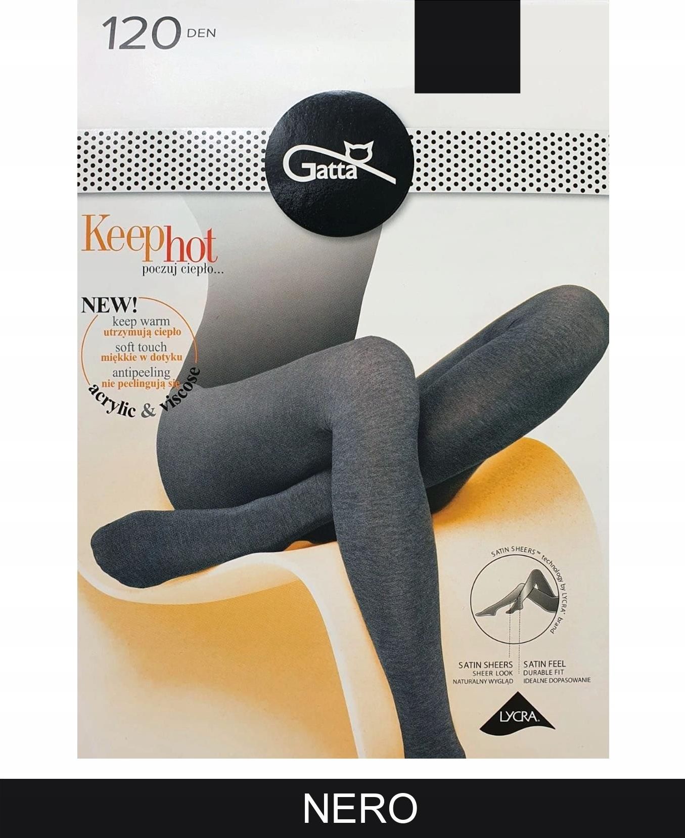 GATTA KEEP HOT Rajstopy damskie 3D 3-M / Nero - Ceny i opinie - Ceneo.pl