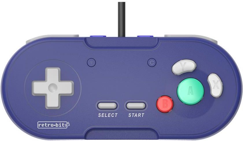 Gamepad Retro Bit Legacy GC Wired Pad Purple - Nintendo GAMECUBE ...