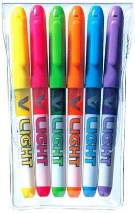 Pilot Pen Pilot V Light Highlighter Blue Green Yellow Orange Violet ...