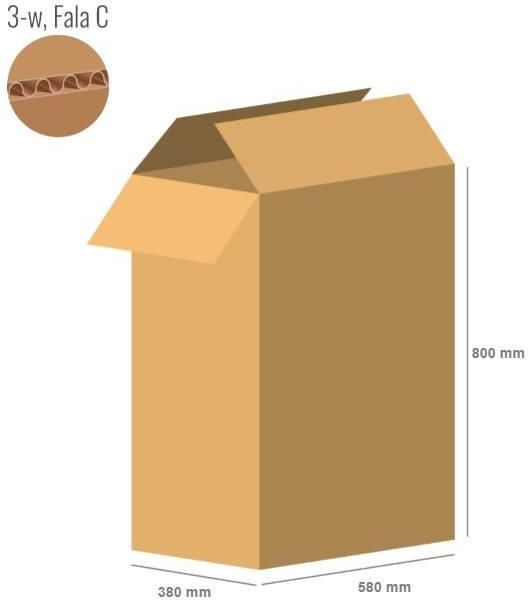 Cartonbox Pudełko Kartonowe 580X380X800 Klapowe Fefco 201 - Ceny i ...