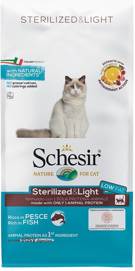 Karma Schesir Sterilized Ryba 10kg - Ceny i opinie - Ceneo.pl