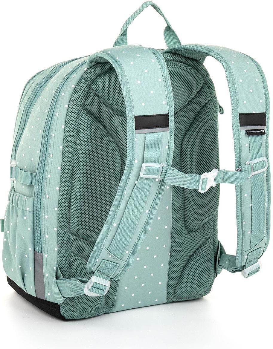 Topgal Miętowy Plecak Młodzieżowy W Kropki Rubi 23021 - Szkolny plecak ...