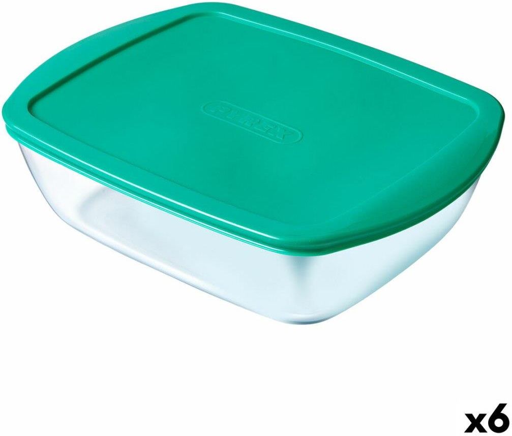 Pyrex Prostokątne Pudełko Na Lunch Z Pokrywką Cook & Store Turkusowy ...