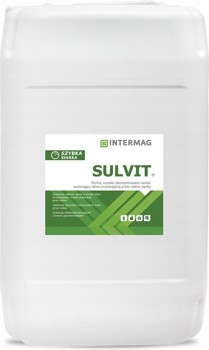Nawóz Sulvit Siarka Nawóz Płynny Koncentrat 20L - Ceny i opinie - Ceneo.pl
