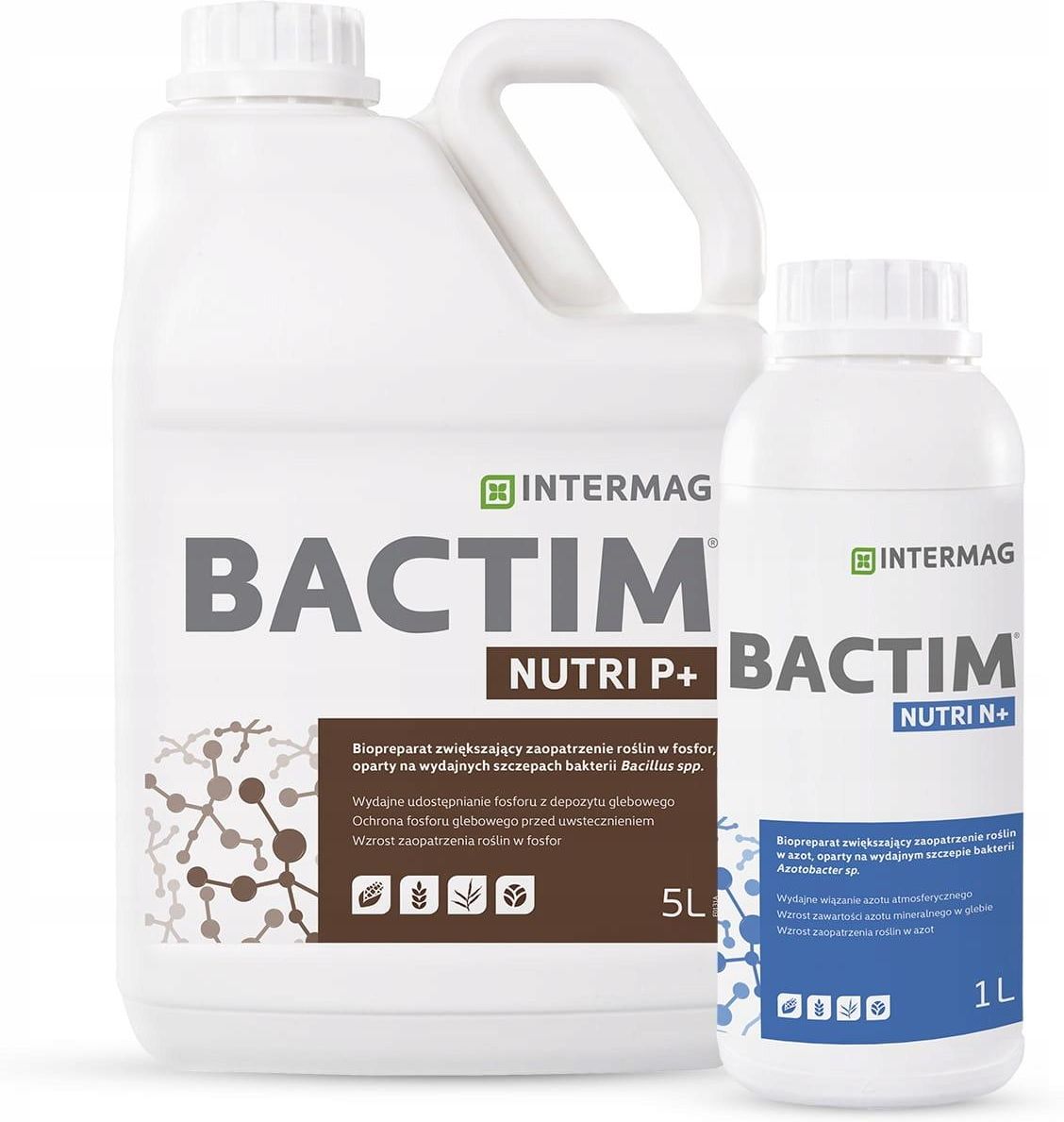 Nawóz Bactim Nutri Pak N+1L, P+ 5L Intermag Wiążace Azot - Ceny i ...