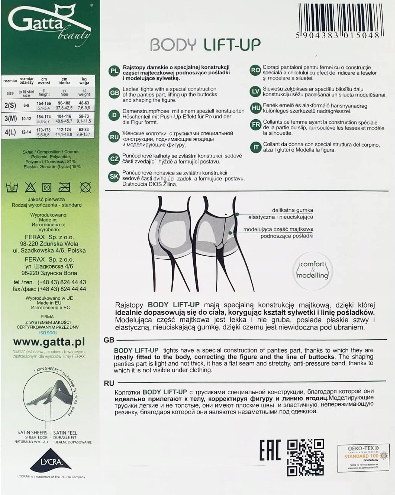 GATTA BODY LIFT UP 20 Rajstopy dam. wz.00/3-M/Nero - Ceny i opinie ...