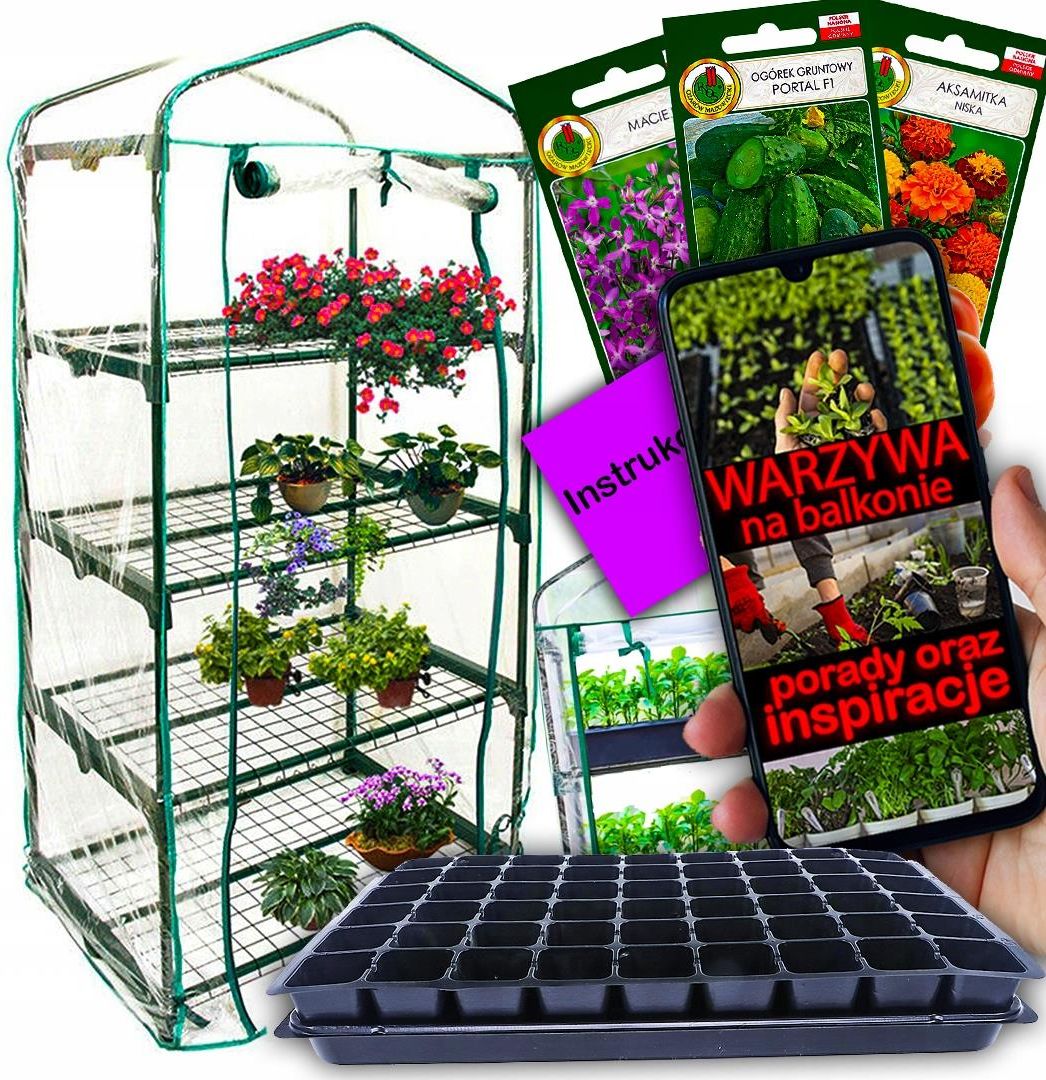 Mini Szklarnia Domowa Na Balkon Balkonowa Zestaw - Ceny i opinie - Ceneo.pl