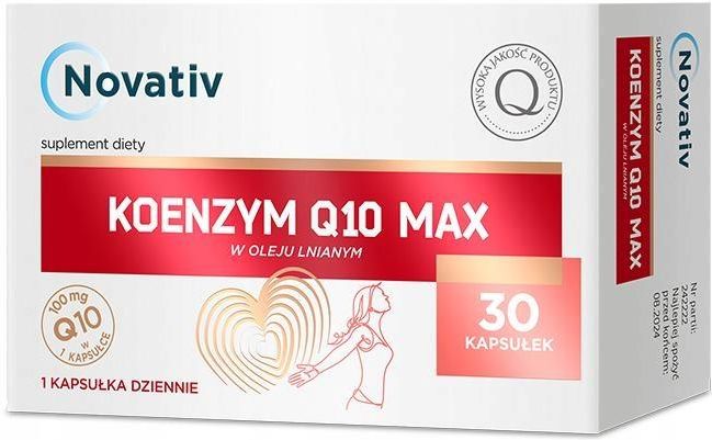 Medicinae Novativ Koenzym Q10 Max 30kaps - Opinie i ceny na Ceneo.pl